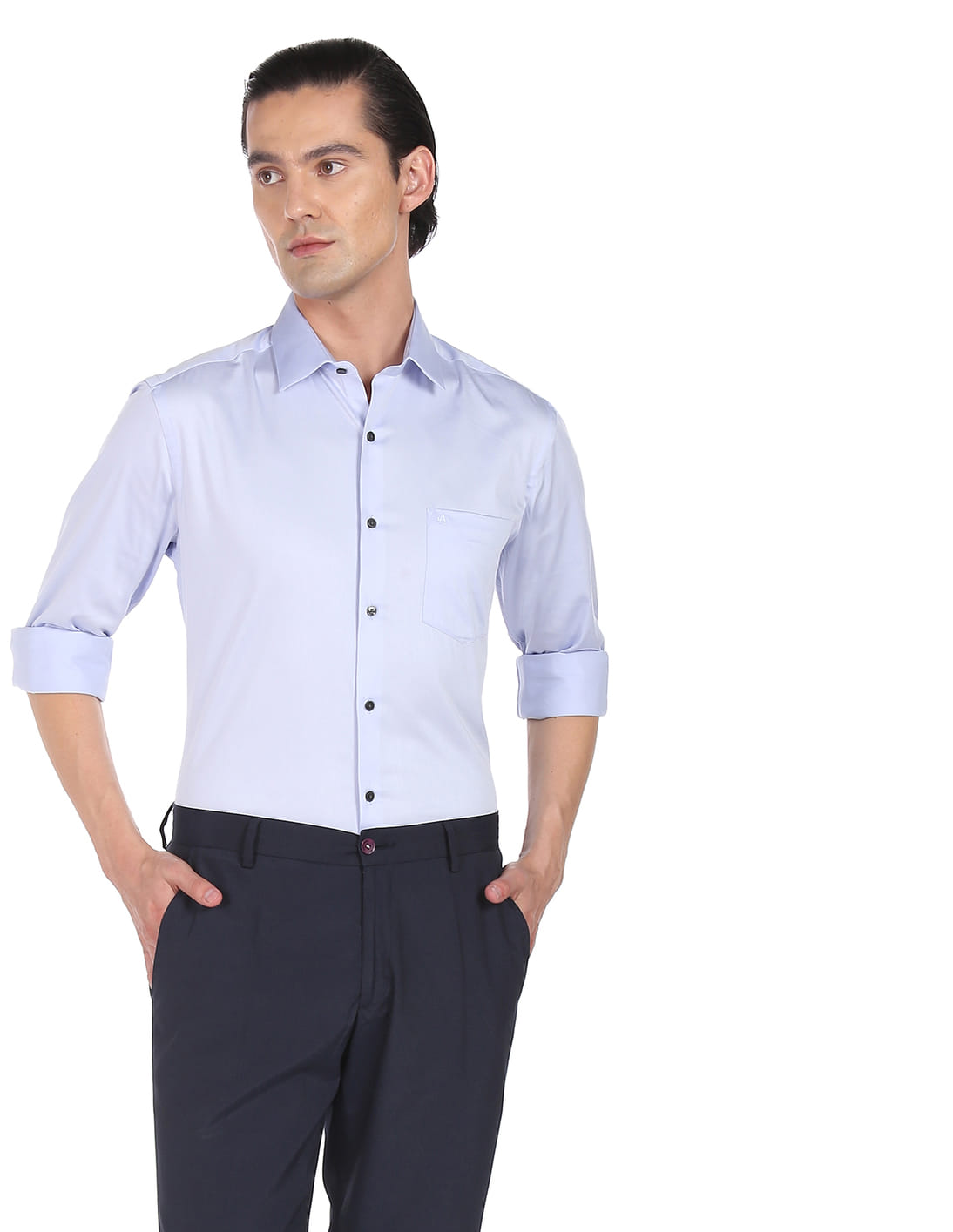 Buy Arrow Manhattan Slim Fit Solid Shirt - NNNOW.com